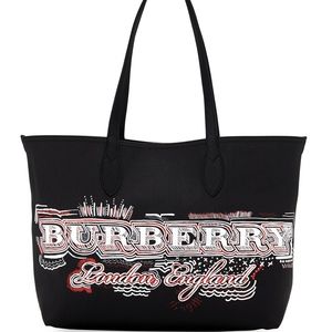 Burberry | Bags | Burberry Logo Sketchbook Series Doodle Tote Bag ...